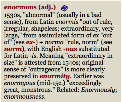 enormous – Learning About Spelling