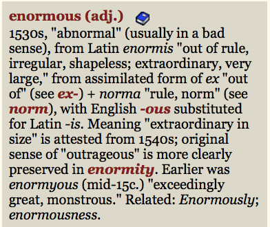 enormous – Learning About Spelling